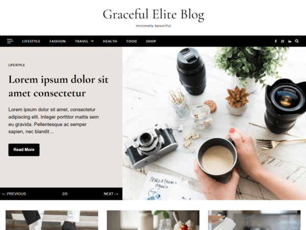 Graceful Elite Blog Theme - Optima Themes